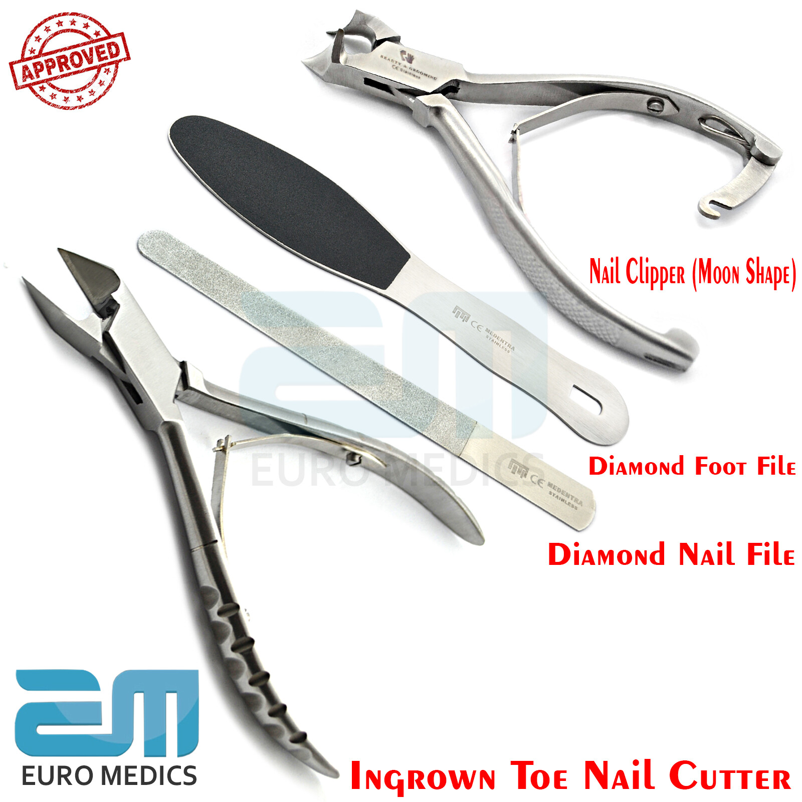 Chiropody Podiatry Tools Kit For Thick Toenails Files Manicure ...