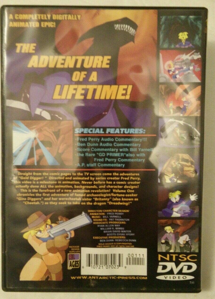 NEW Fred Perry's Gold Digger the Time Raft 1 DVD Limited Edition Anime ...