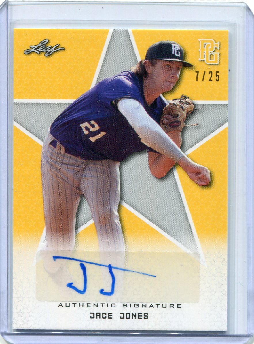 2020 Leaf Perfect Game Autographs Yellow Jace Jones Auto 7/25 | eBay