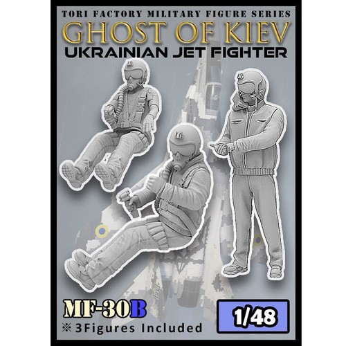 Tori Factory 1/48 Ukrainian Pilot Ghost of KIEV Resin Figure Model Kit ...