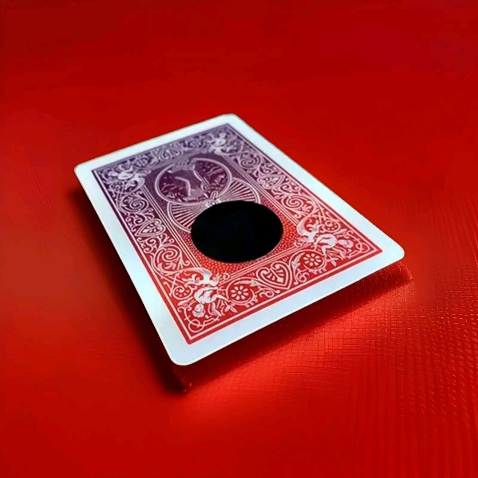 Magic Trick Color Changing Card With Vanishing Black Hole Close Up ...