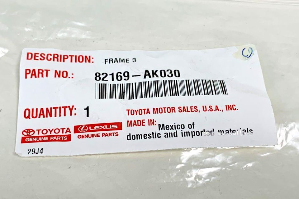 2024 2025 Toyota Tacoma NO 6 Frame 3 Floor Wire Wiring Harness 82169 ...