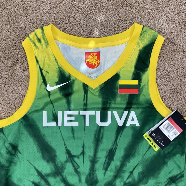 Nike Men’s Green 2020 Olympics Lithuania Lietuva Basketball Jersey M ...