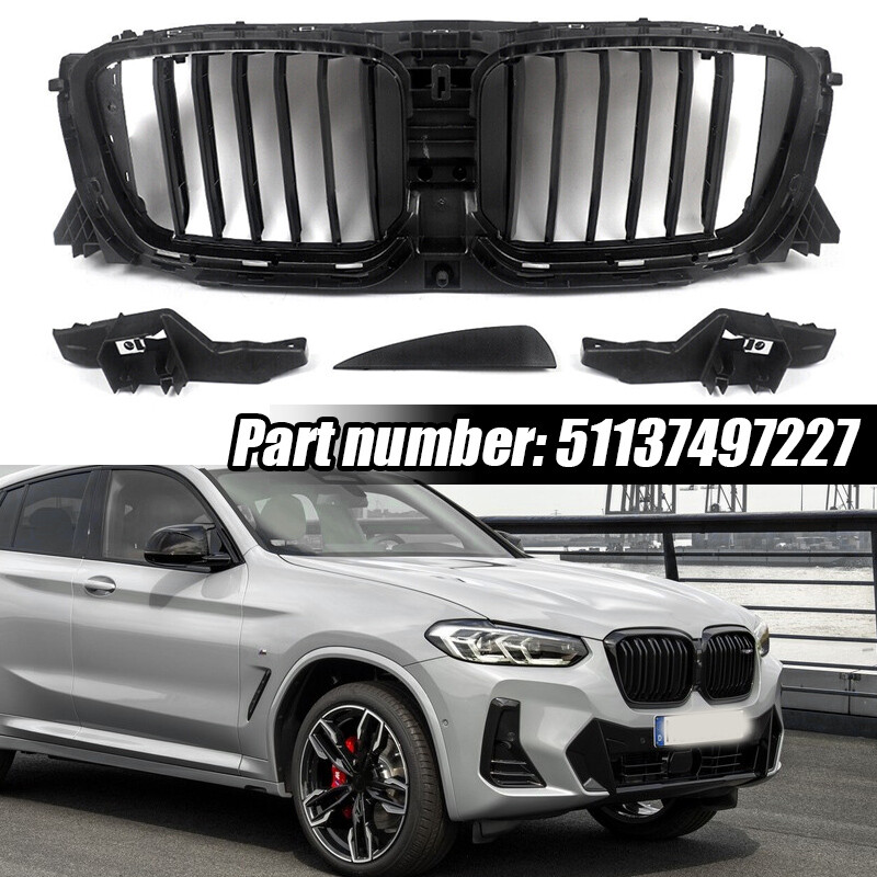For 2022-23 BMW X3 G01 X4 G02 LCI Front Active Air Shutter Grille ...