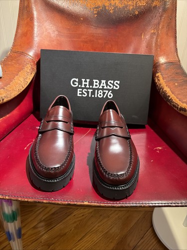 G.H. Bass Grace Super Lug In Wine | eBay