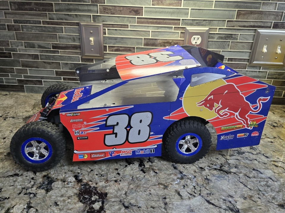 Used Traxxas Slash Mudboss BL2S HCG Chassis Dirt Oval RED BULL | eBay