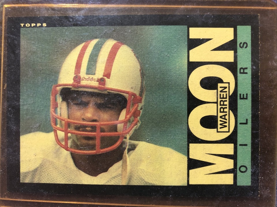 Warren Moon Rookie Card With Plaque-Houston Oilers Topps 1985 | eBay