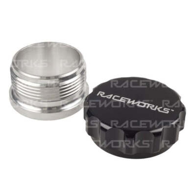 Raceworks Weld On Steel Diff Filler With Black Aluminium Male Cap 1In ...