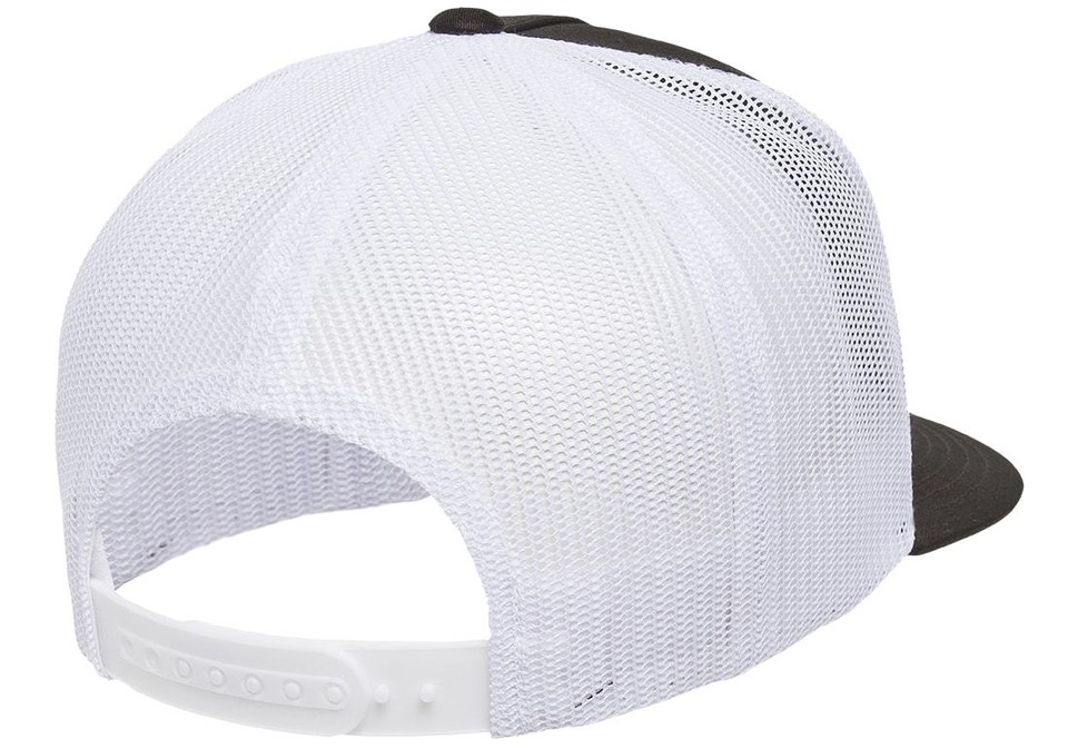 YP Classics Flat Bill Trucker Cap Yupoong Meshback Snapback Hat 6006 5 ...