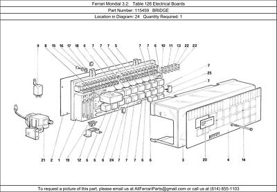 Ferrari Part 115459 Fuse Board Bridge | eBay