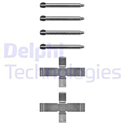 DELPHI Disc Brake Pads Accessory Kit For MERCEDES 190 A124 C124 82-00 ...