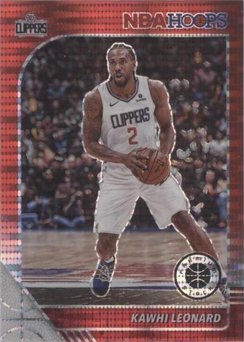 2019-20 Panini NBA Hoops Premium Stock - Kawhi Leonard #177 Red Pulsar ...