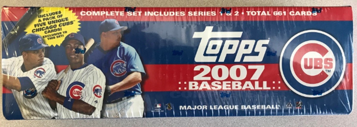 2007 TOPPS BASEBALL CARD COMPLETE FACTORY SEALED SET Chicago Cubs ...