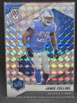2021 Panini Mosaic Jamie Collins Silver Mosaic Prizm #78 Detroit Lions ...