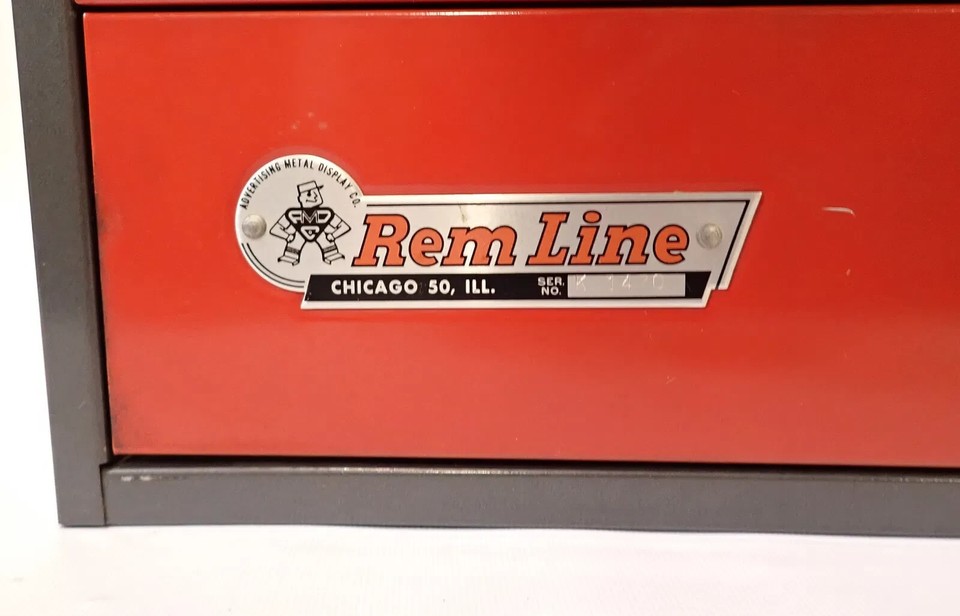 Vintage Rem Line Toolbox Remline Tool Box 10-drawer Mechanic Tool Chest ...