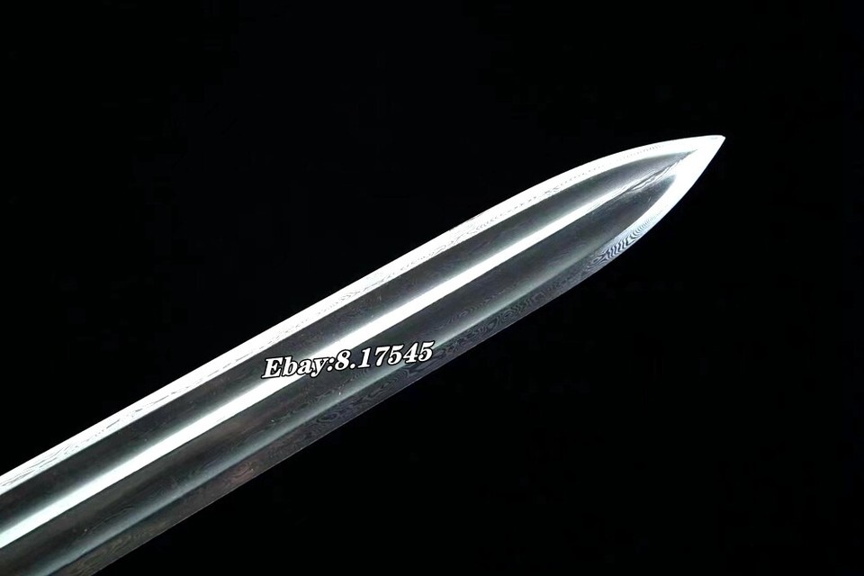 Three Groove Battle Jian Chinese Folded Steel KungFu Dao Sword Han ...