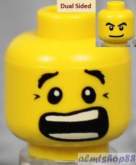 LEGO - MALE Minifigure Heads - PICK YOUR STYLE - Yellow Flesh Faces ...