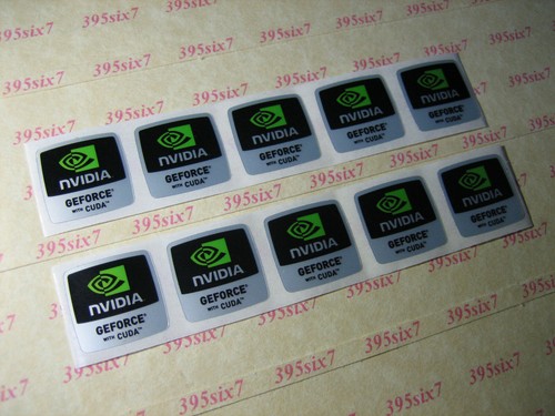 NVIDIA GEFORCE WITH CUDA STICKER 18*18mm x 10 PCS | eBay