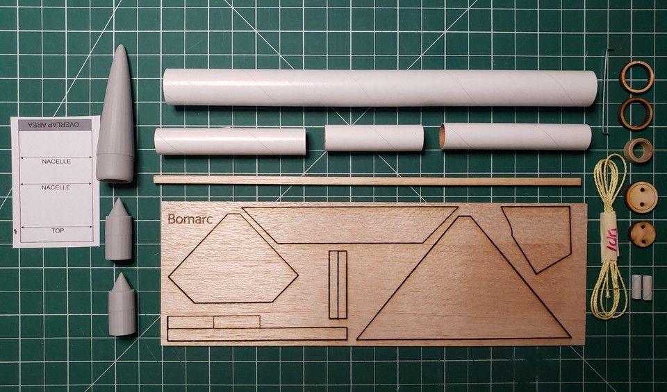 Estes Mini Bomarc Model Rocket Clone Kit #0805 With USAF decals ...