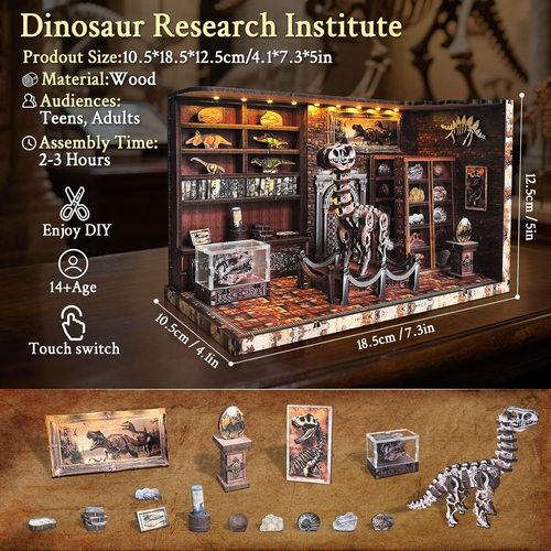 Book Nook Kit, DIY Miniature Dollhouse Booknook Kit for Adults and ...