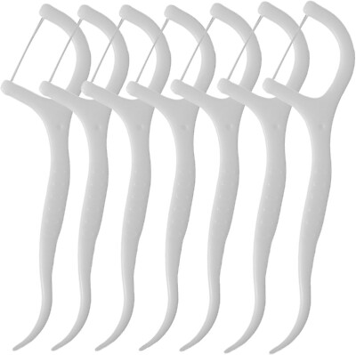 75 Floss Picks Nylon Thread Gums & Teeth Dental Flosser Oral Care Tooth ...