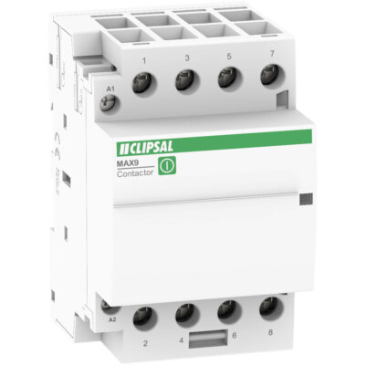 Clipsal MAX9 4 Pole Modular Contactor 63A 240V 4NO Contacts ...