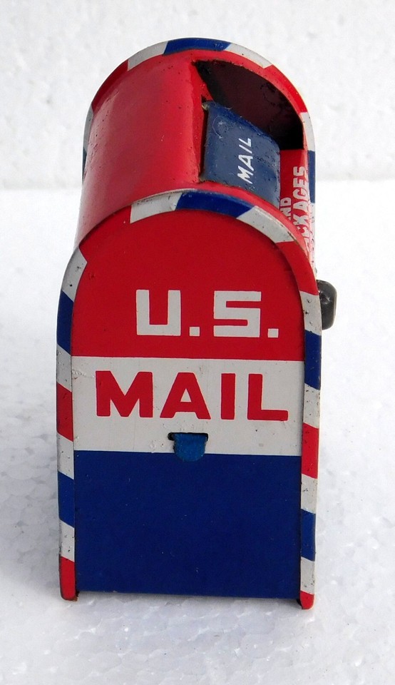 VTG 1960's U.S. Mail Box Metal Japan Opens !! Doll House Home Furniture ...