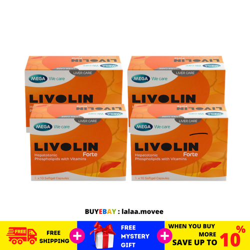 4 Boxes 50'S Livolin Forte Liver Cleanse Detox Vitamin Supplement FREE ...