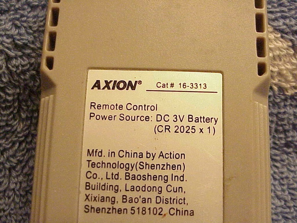 Genuine AXION 16-3313 DVD CD Player Remote Control Unit - Tested ...
