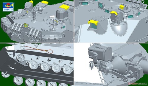 Trumpeter 09599 1/35 Scale 2S25 Sprut-SD Amphibious Light Tank (Plastic ...