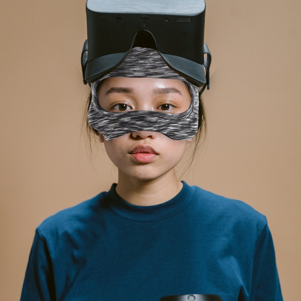 Vr Eye Mask, Adjustable Breathable Headset Lens Cover Protective ...