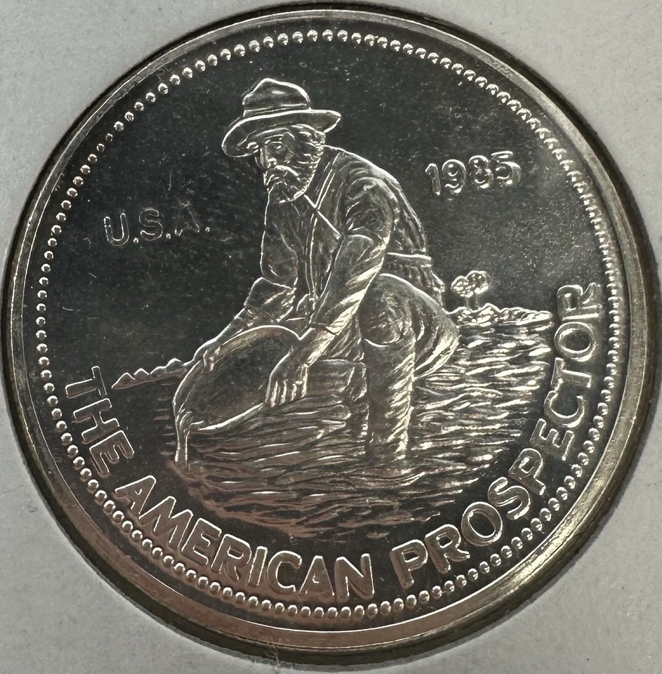 1985 4 Coin Engelhard Prospector Set 1/10oz - 1/4oz -1/2oz -1oz Silver ...