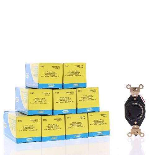 10 Leviton Twist Locking Receptacle Outlets NEMA L12-20R 20A 480V 3Ø ...