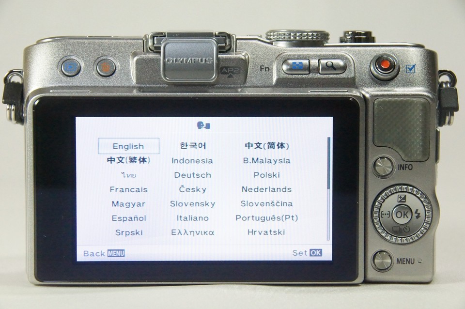 [Top Mint] Olympus PEN Lite E-PL3 12.3MP Digital Camera Silver w/Box ...
