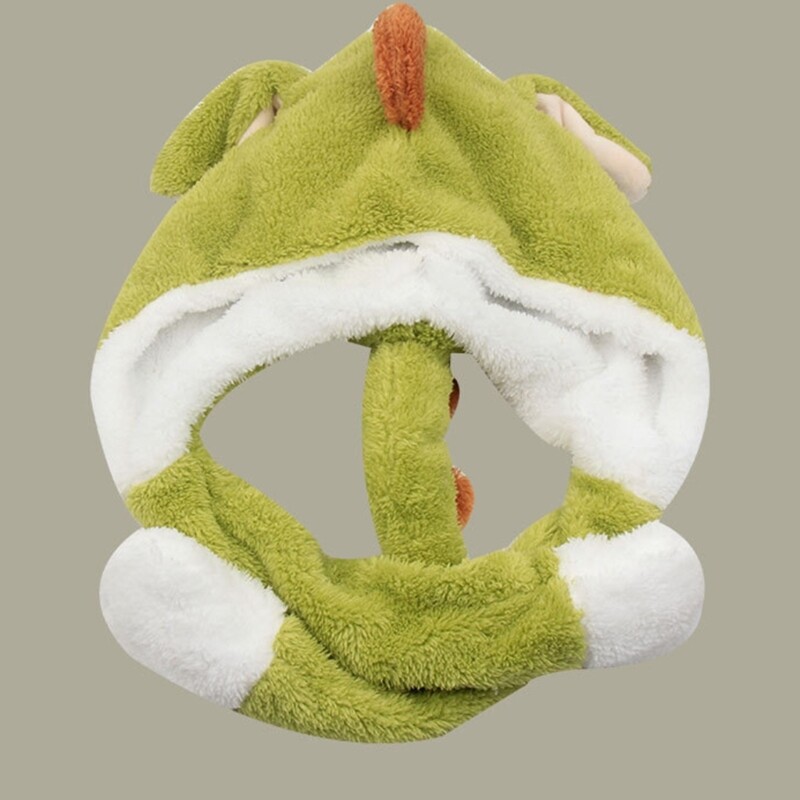 Plush Dinosaur Hat With Moving Ears Floppy Ear Hat Kids Winter Hat ...