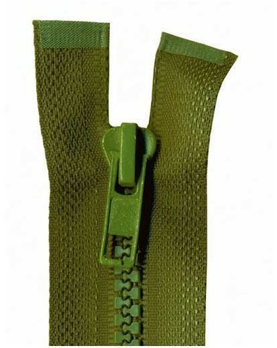 40cm Khaki Open End Chunky Zip | eBay