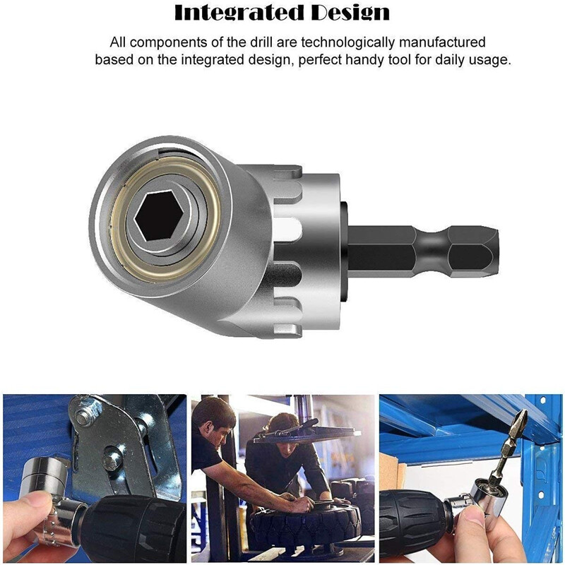 7PCS Impact Drill Bit Socket Adapter Set Extension Driver Bar Hex 1/4 ...