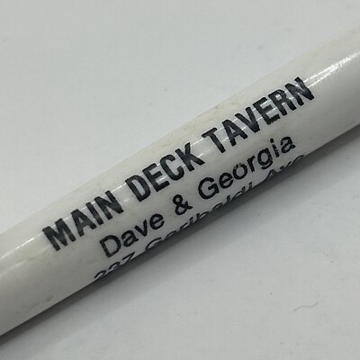 VTG Ballpoint Pen Main Deck Tavern Garibaldi Oregon Dave & Georgia | eBay