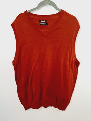 Ashworth Vintage Men's Orange Mercerized Cotton Sweater Vest In Size ...