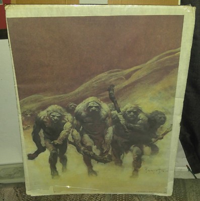 1980 FRANK FRAZETTA Neanderthal Fairfax 18x23" Poster FVF 7.0 | eBay
