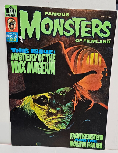 Famous Monsters of Filmland #113 Jan 1975 Warren Horror Magazine | eBay
