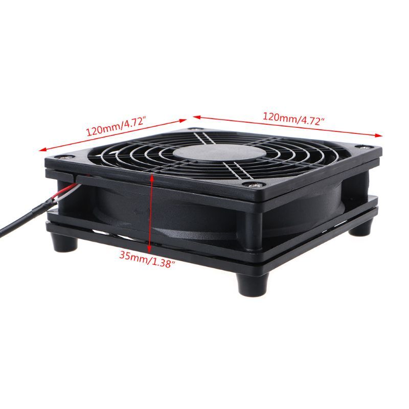 TV Router Fan Cooling DC5V USB 12cm Fans 120x35mm 12CM Cooling Radiator ...