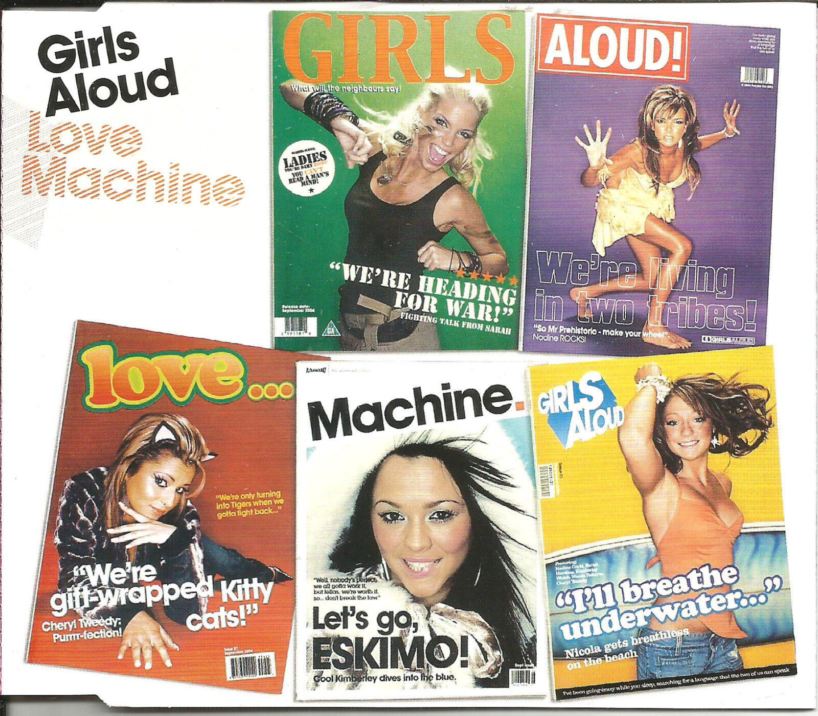 GIRLS ALOUD Love Machine MIX & UNRELEASED & VIDEO & GAME & Karaoke CD ...