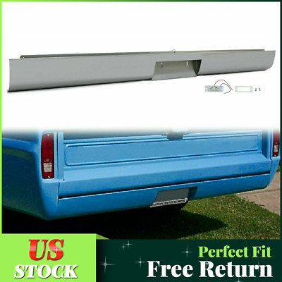 For 67-72 Ford F100 F250 Fleetside Rear Roll Pan Bumper Steel W/ Plate ...