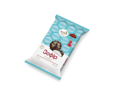 Ukrainian Sweets Soft Zefir (Marshmallows) JACO in Chocolate Glaze 210g ...