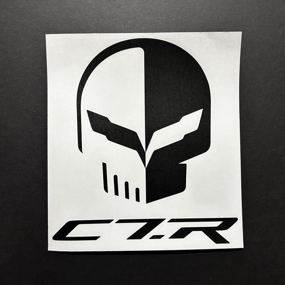 Corvette Racing Jake Skull IMSA Decal Sticker Stingray C7 Z07 Z51 Z06 ...
