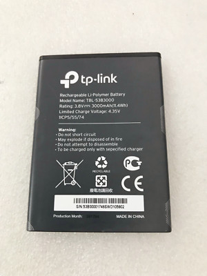 TBL-53B3000 NEW Replacement Wifi Router Li-ion Battery For TP-link ...