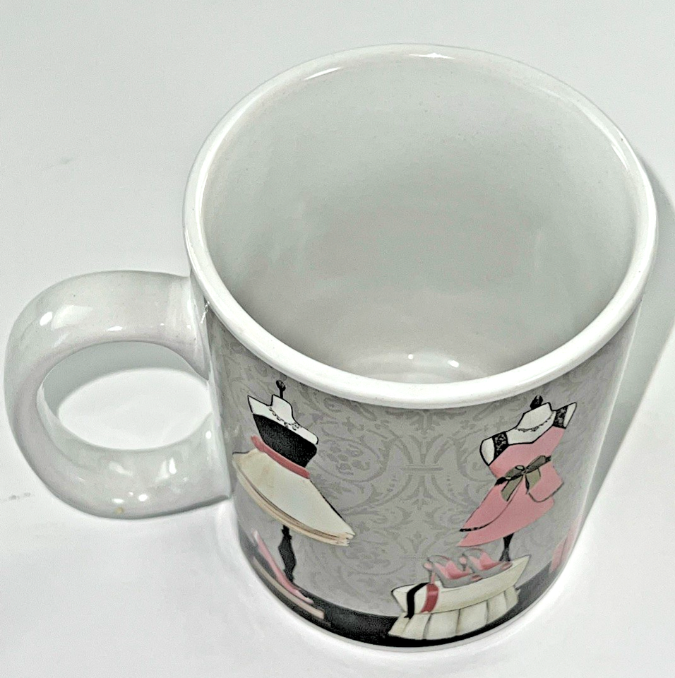 NEW Large 14 Oz Ceramic Mug-5 Party Dresses on Dress Form Displays ...