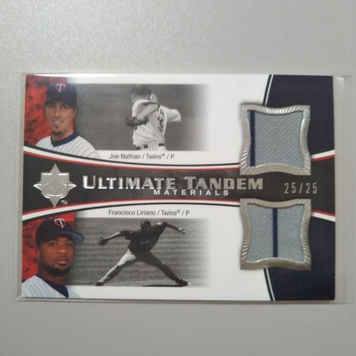 2006 Upper Deck Ultimate Joe Nathan/Francisco Liriano 25/25 Game-Used ...