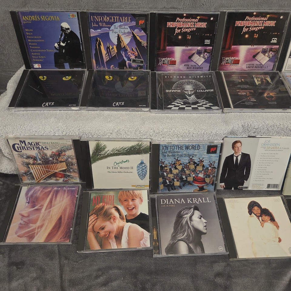 Lot of 48 Assorted CDs MIX ALL Genres Artwork+Case RANDOM BUNDLE ...